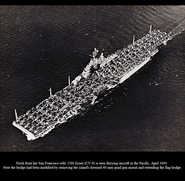 Asisbiz Cv 9 Uss Essex 9ussessexafterhersanfranciscorefitapril151944