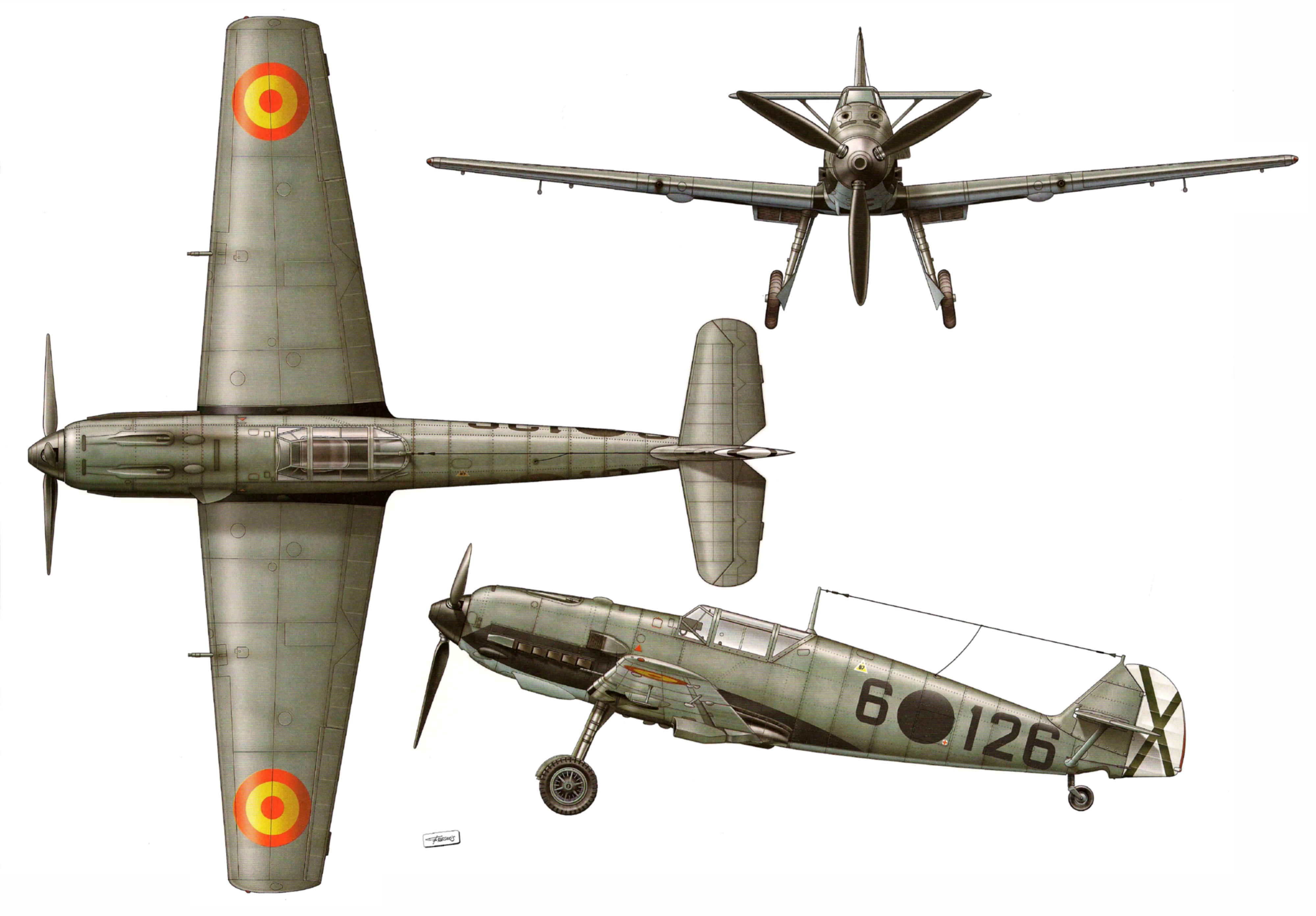 Asisbiz EdA Messerschmitt Bf 109E3 being given new roundels ex 2.J88 ...