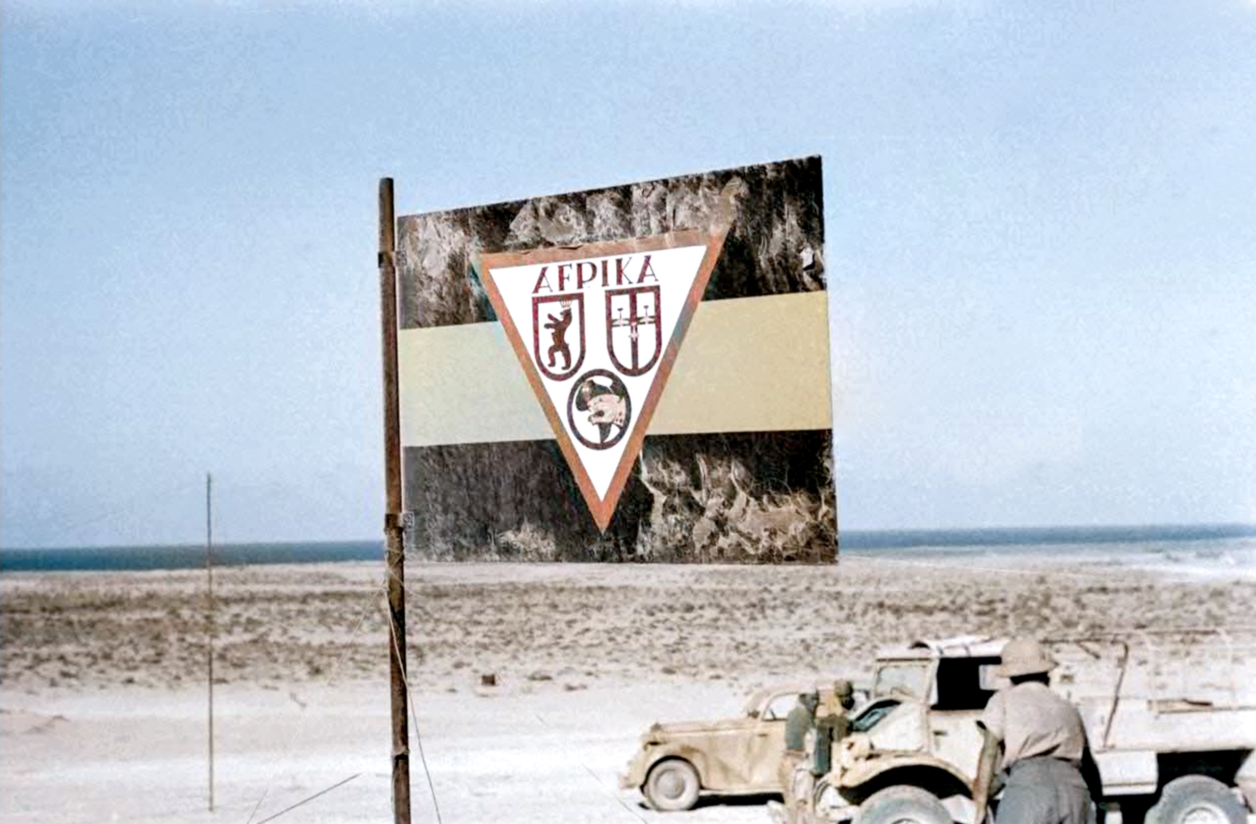 Asisbiz A Jagdgeschwader 27 signpost in North Africa 1942-ASC1