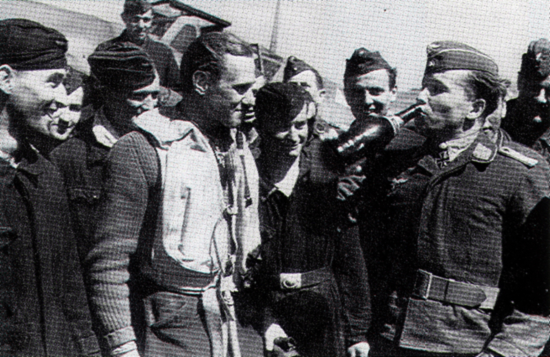 Asisbiz Aircrew Luftwaffe JG52 ace Gunther Rall (in life jacket) Josef ...