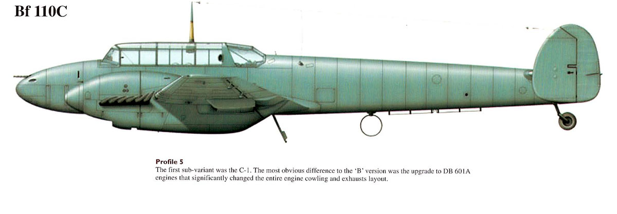 Asisbiz Messerschmitt Bf 110C1 Zerstorer Profile 0A