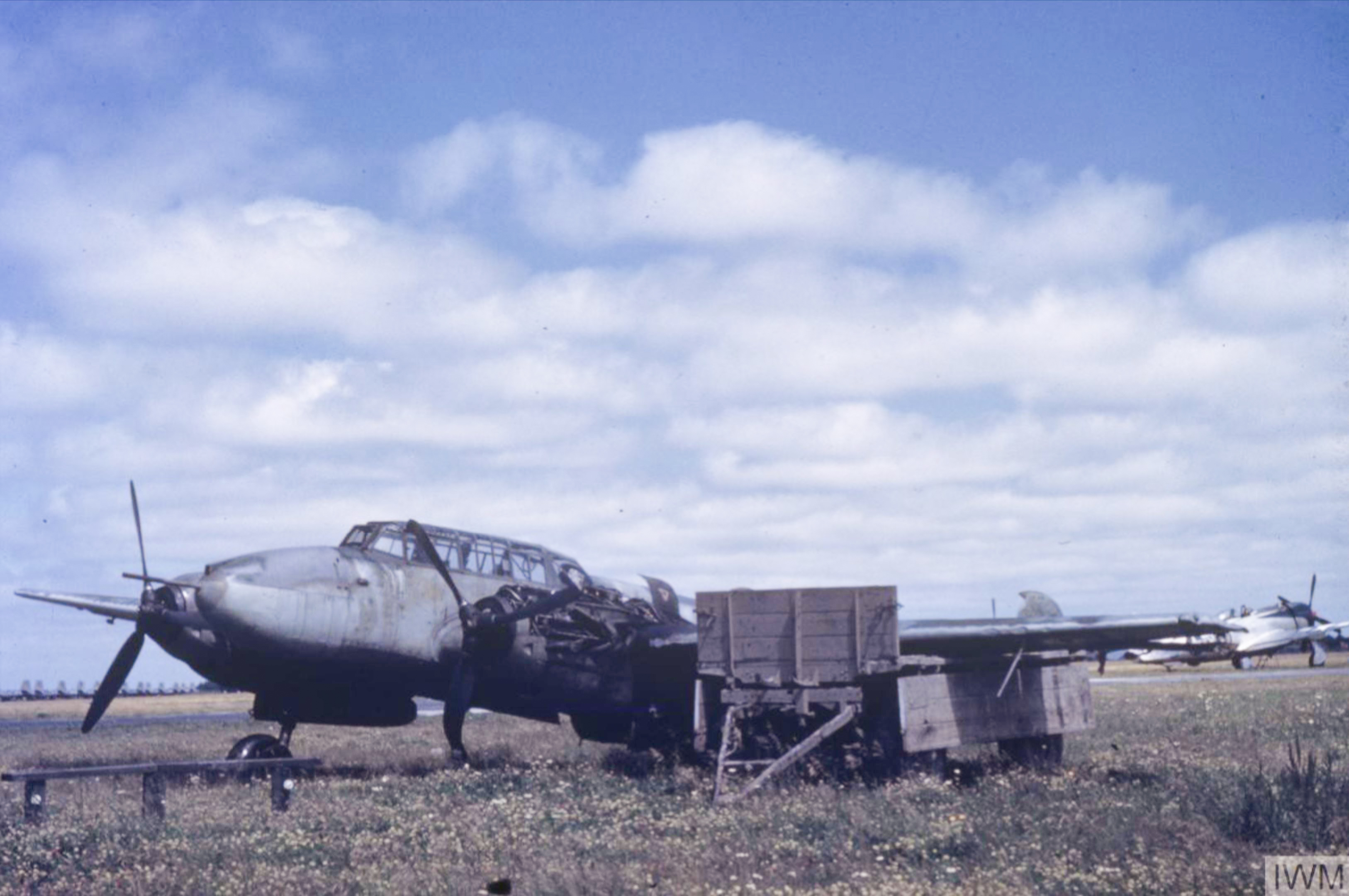 Asisbiz Messerschmitt Bf 110E with 406FG P-47 Thunderbolt in the ...