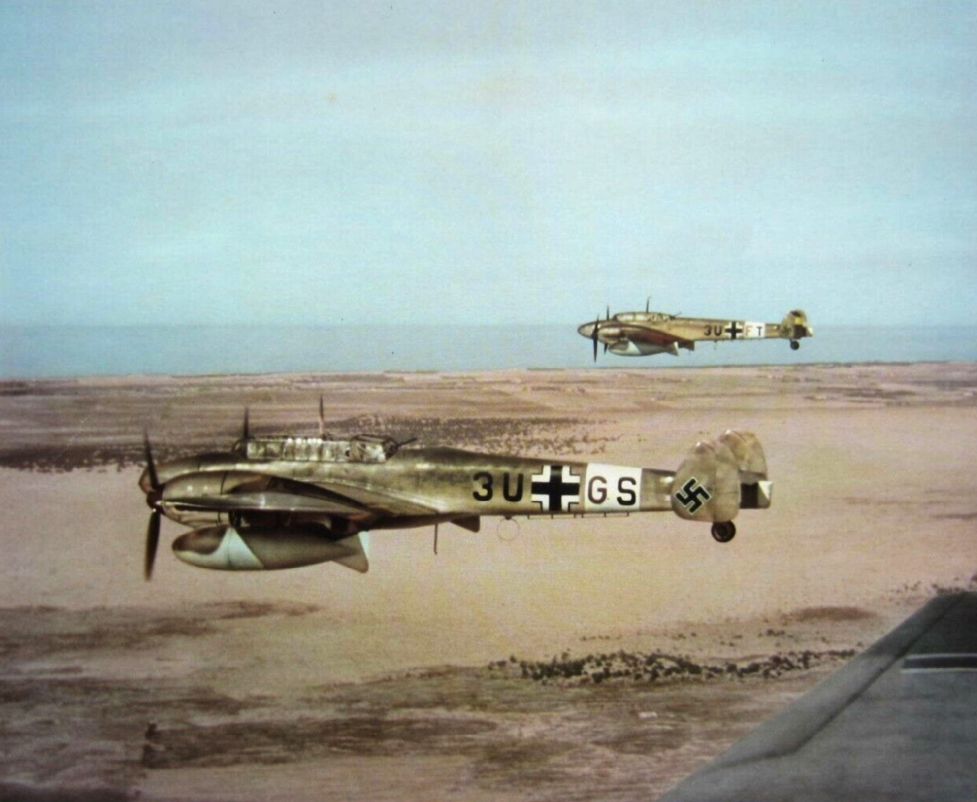 Asisbiz Messerschmitt Bf 110E Zerstorer 8.ZG26 3U+GS and 9.ZG26 3U+FT ...