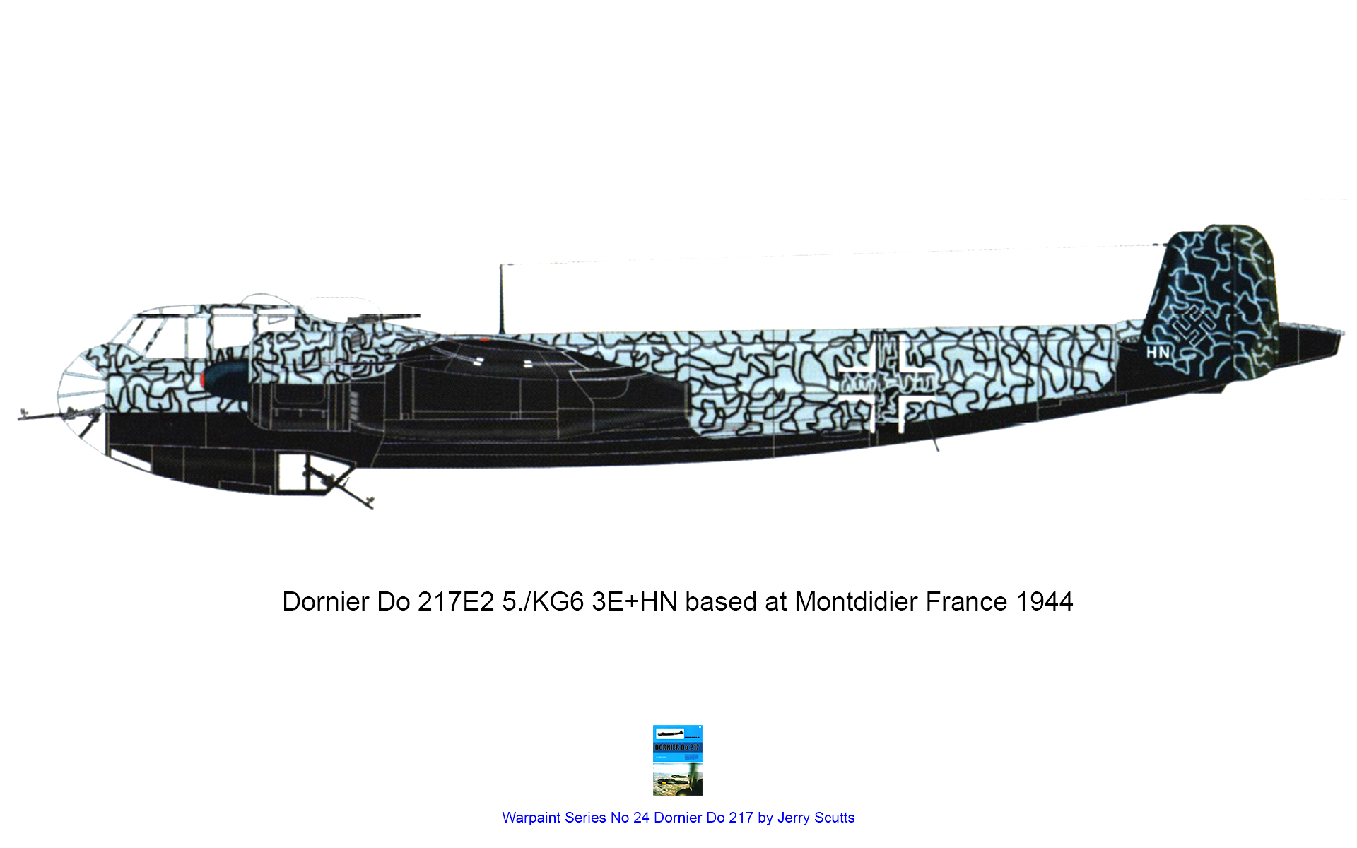 Asisbiz Dornier Do 217E2 5.KG6 3E+HN based at Montdidier France 1944 ...
