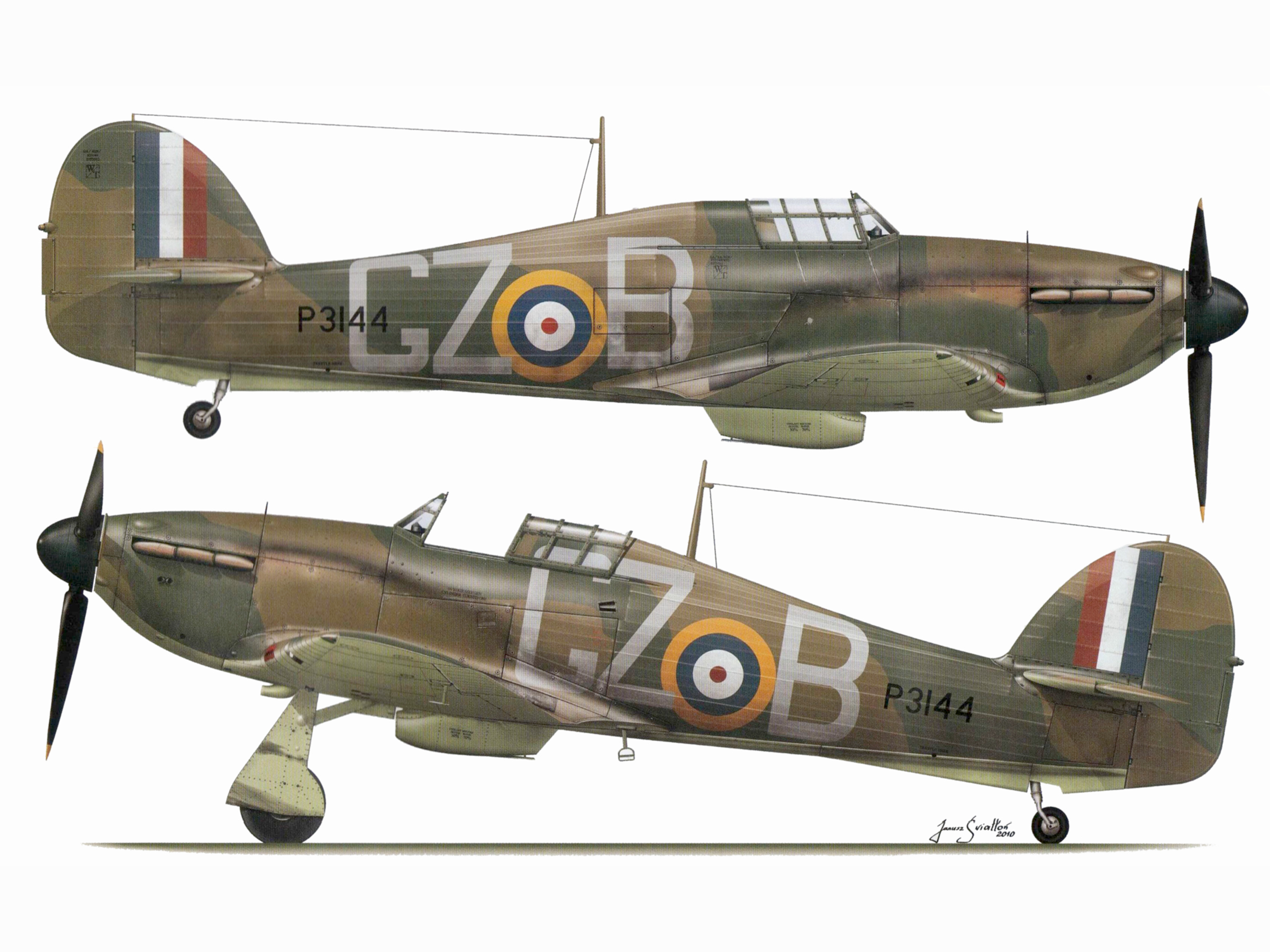 Asisbiz Hurricane I RAF 32Sqn GZB John Worrall P3144-England July 1940-TC15016