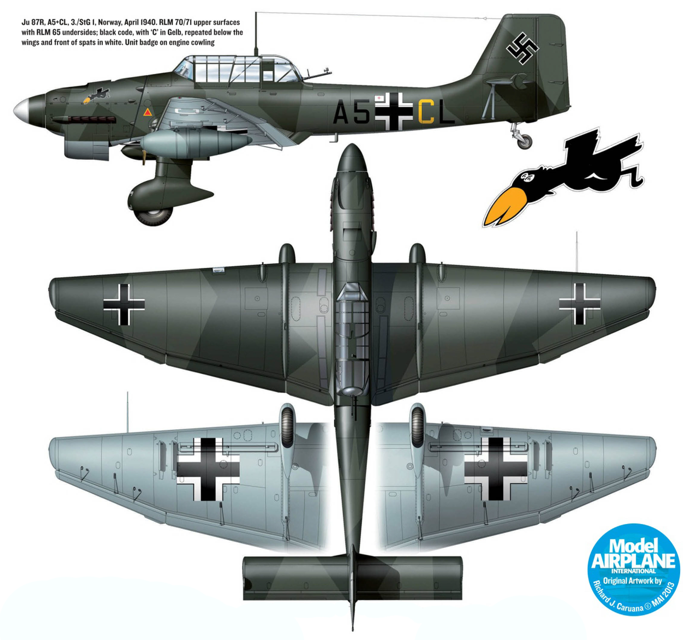 Asisbiz Junkers Ju 87R Stuka 3.StG1 A5+CL Norway Apr 1940-0A