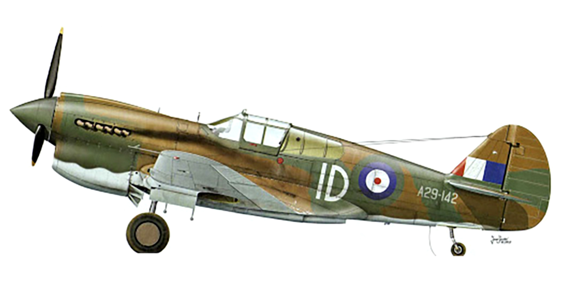 Asisbiz USAAF 41 36236 Curtiss P-40E Kittyhawk RAAF 76Sqn ID SqnLdr KW ...